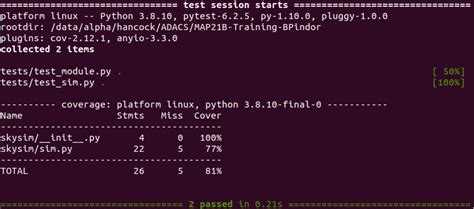 Collaborative Software Development → Writing And Running Tests With