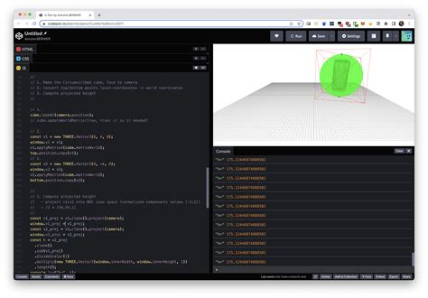 Bounding Sphere Projected Height On Screen Questions Threejs Forum