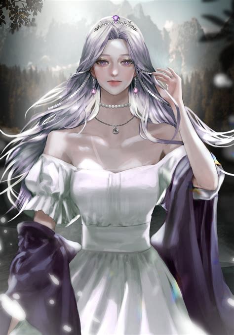 The Big Imageboard Tbib 1girl Bare Shoulders Bead Choker Blurry Blurry Background Choker