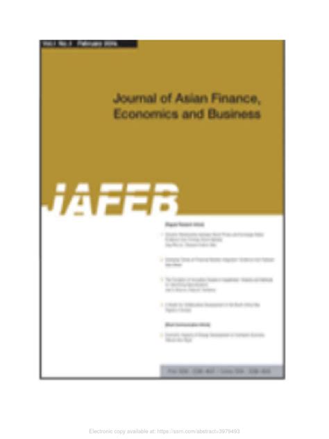 Bank Capital Adequacy Ratio And Bank Performance In Vietnam A Simultaneous Equations Framework