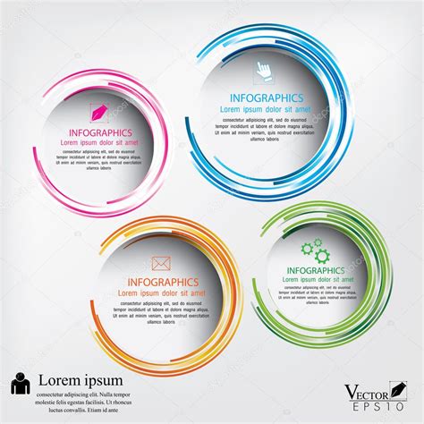 Modern Circle Vector Illustration Can Be Used For Workflow Layo Stock Vector By Panupong