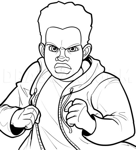 Spiderman Face Drawing Miles Morales