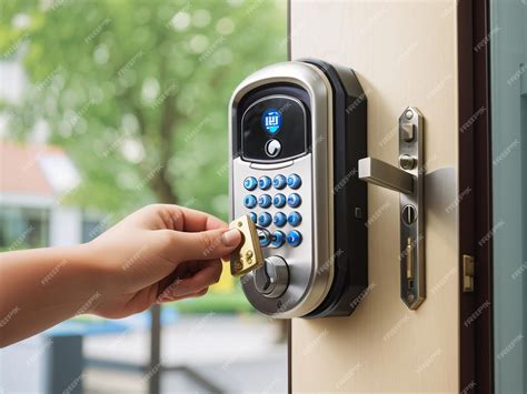 Premium Ai Image Secure Access Digital Door Lock Key Card For Home Security