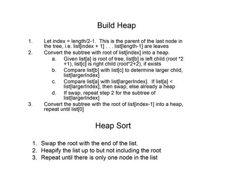 Solved Need Help With Simulating Heap Sort On Paper By