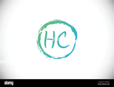 Initial Monogram Letter H C Logo Design Vector Template Hc Letter Logo Design Stock Vector