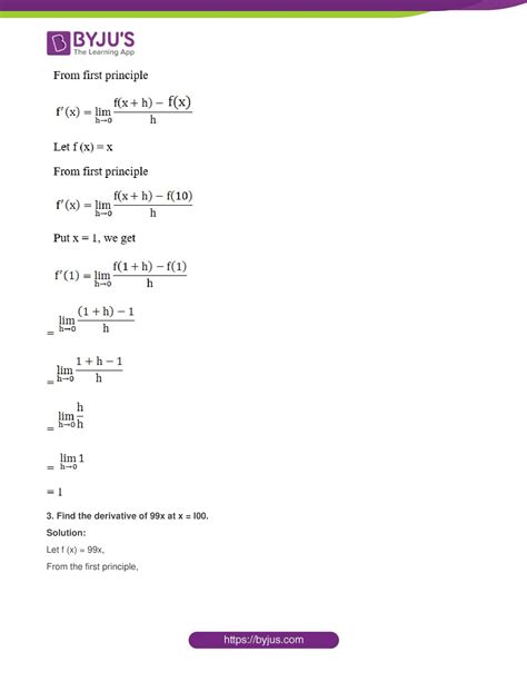 Ncert Solutions For Class 11 Maths Exercise 13 2 Chapter 13 Limits And