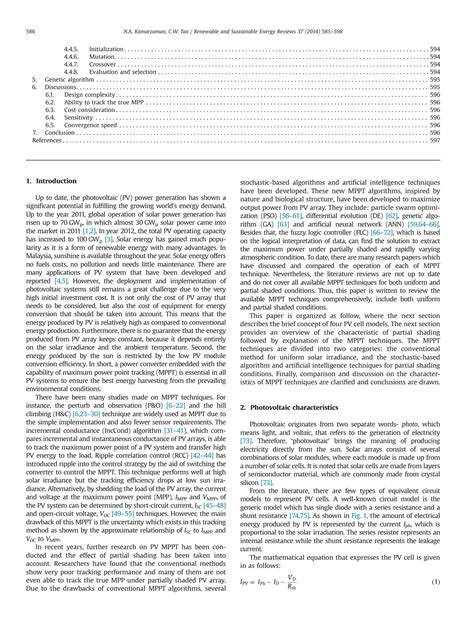 Solution A Comprehensive Review Of Maximum Power Point Tracking