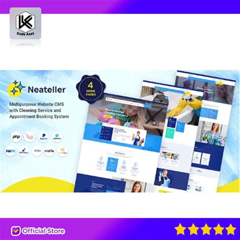 Jual Source Code Aplikasi Neateller Multipurpose Website Cms With