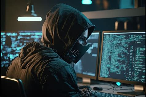 Premium Photo A Hacker Working On Computer Internet Security Network