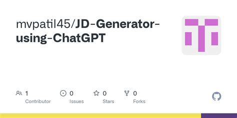 Github Mvpatil45 Jd Generator Using Chatgpt