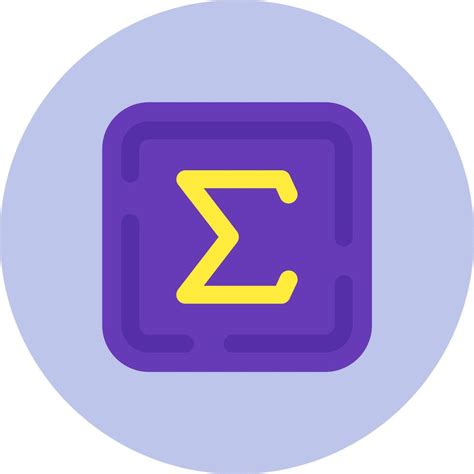 Summation Flat Circle Icon 37142565 Vector Art At Vecteezy