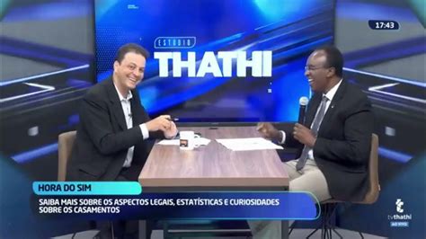 Programa EstÚdio Thathi CÉsar Caparelli Entrevista AndrÉ Luiz Da Silva