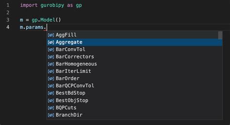 How Do I Enable Type Hinting In The Gurobi Python Api Gurobi Help Center
