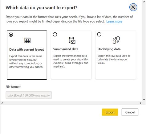 Power Bi Export To Excel With Formatted Table Microsoft Fabric Community