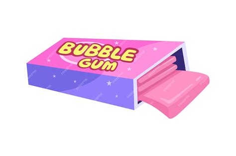 Premium Vector Bubble Gum Candy Cartoon Illustration Vector