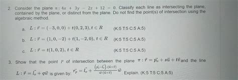 Solved 1 Use The Vector Method To Classify Each Pair Of