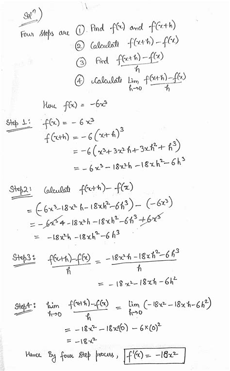 [solved] use the four step process to find f x and then find f 1 course hero