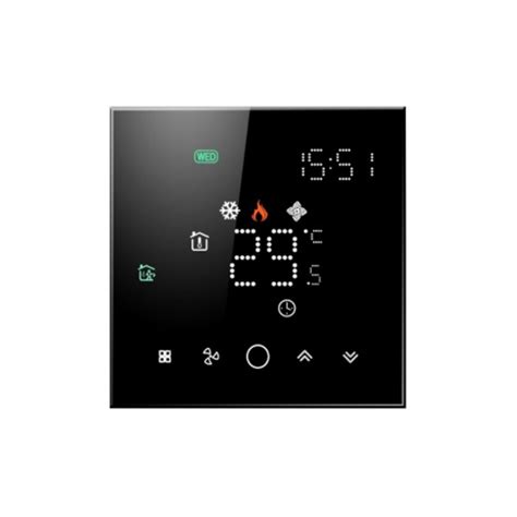 Control Fan Coil External Sensor Function Modbus Room Temperature Thermostat Smart Thermostat