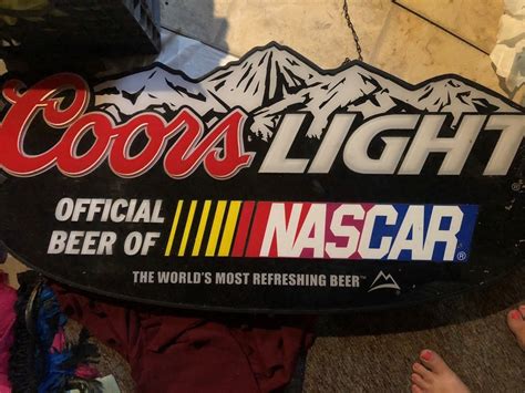 Coors Light Nascar Sign Lighted Good Conditions Antique Price Guide Details Page