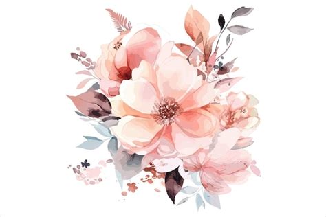 Premium Vector Watercolor Flower New Watercolor Floral Design