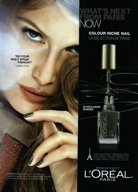 Pin By Angelina Suzuya On Nail Art Laetitia Casta Vintage Makeup Ads Makeup Ads