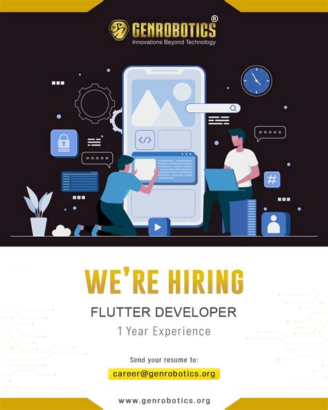 Genrobotics Is Hiring Flutter Developer With 1 Year Experience Arun