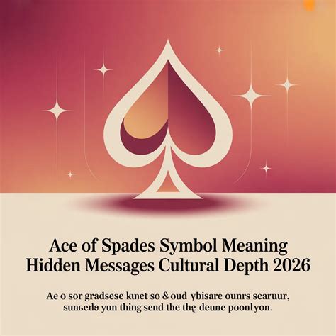 Ace Of Spades Symbol Meaning Hidden Messages Cultural Depth 2026