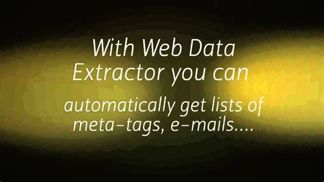 What Is The Importance Of Web Data Extractor Youtube