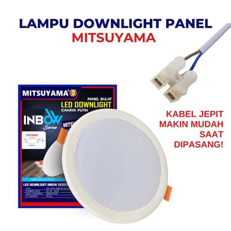 Promo Lampu Downlight Led Watt Putih Mitsuyama Lampu Panel Led Inbow Watt Diskon Di