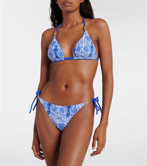 Heidi Klein Lake Como Printed Bikini Top Heidi Klein