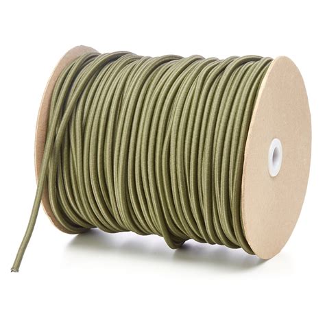 5mm Khaki Round Elastic Bungee Shock Cord Kalsi Cords British Made