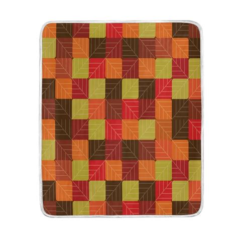 Abstract Nature Leaf Colorful Blanket Soft Warm Cozy Bed Couch