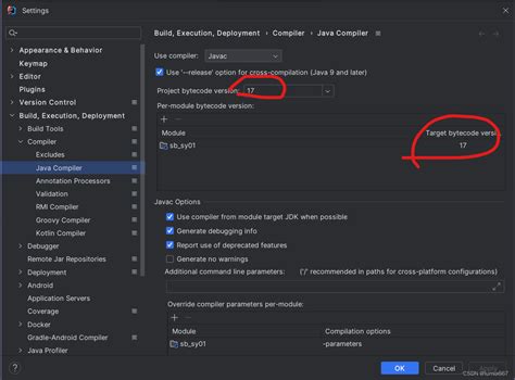 记录“java 警告 源发行版 17 需要目标发行版 17”的解决方法 Csdn博客