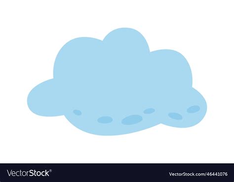 Flat Sky Cloud Royalty Free Vector Image VectorStock