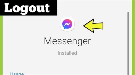How To Logout Messenger App Youtube
