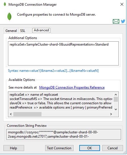 Mongodb Connection Cozyroc