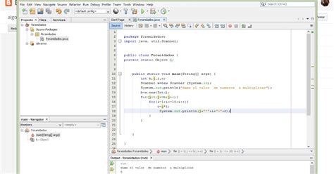 algoritmos de programación tablas de multiplicar completas