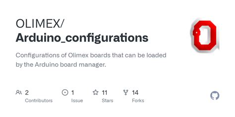 Github Olimexarduinoconfigurations Configurations Of Olimex Boards That Can Be Loaded By