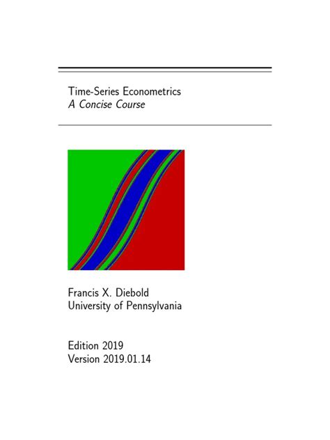 Time Series Econometrics Pdf Time Series Kalman Filter
