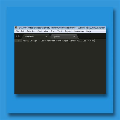 Cara Membuat Form Login Keren Full CSS HTML Rizki Design