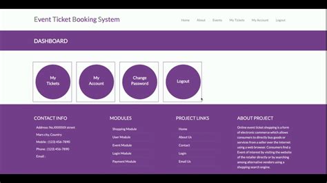 Python Django And Mysql Project On Event Ticket Booking System Youtube