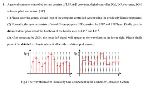 solved 1 a general computer controlled system consists of