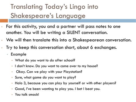 Ppt Understanding Shakespeares Language Powerpoint Presentation