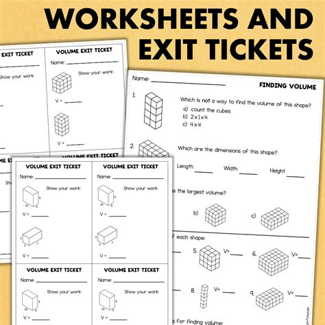 Volume Of Rectangular Prisms Math Worksheets And Task Cards Made By