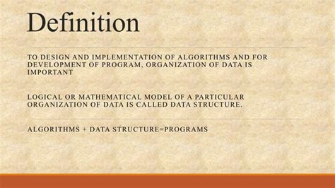 Introduction To Data Structure Ppt