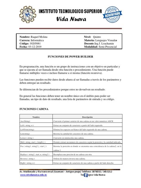 Funciones Pdf Cadena Informática Ascii