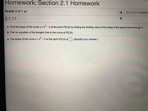 Solved Homework Section 2 1 Homework Score 0 Of 1 Pt