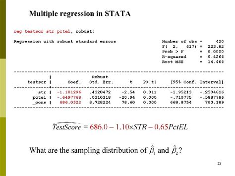 Linear Regression With Multiple Regressors 1 Outline P