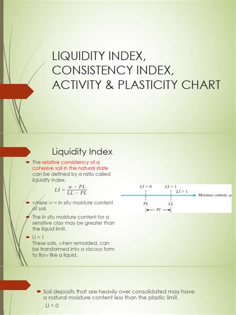 2 3 Liquidity Index Consistency Index 8 2021 Pdf Civil Engineering Applied And